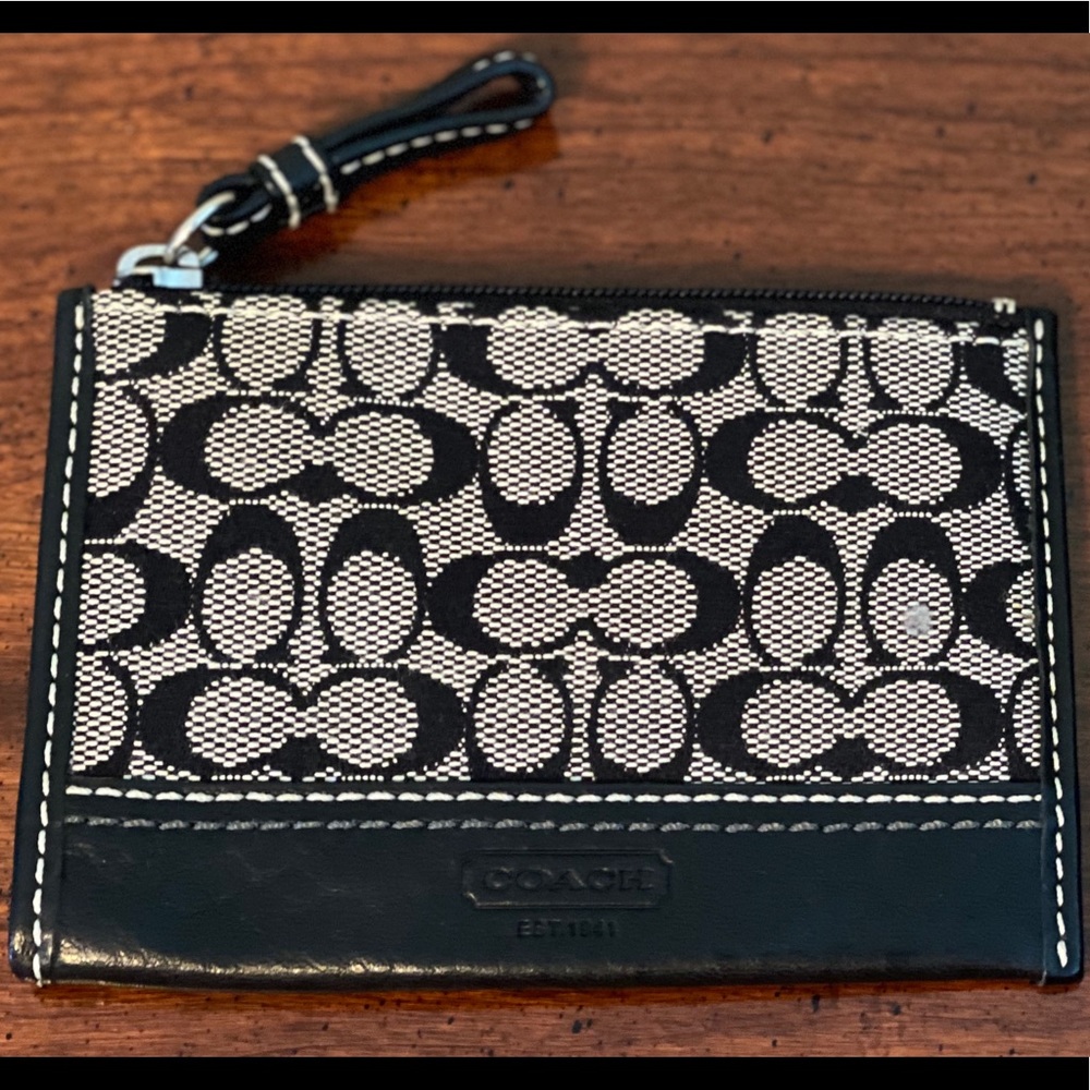 Coach Mini Keychain Wallet/Id Holder - Gem